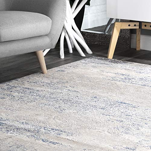 nuLOOM Twilight Tribal Distressed Area Rug, 9' x 12', Silver
