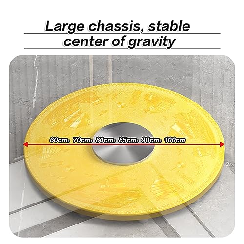 24" Glass Lazy Susan Turntable For Dining Table,Transparent Rotating Round Turntable With Silent Smooth Aluminum Alloy Bearing,for Kitchen Dining, Parties, Wedding (Size : 35in/90cm)