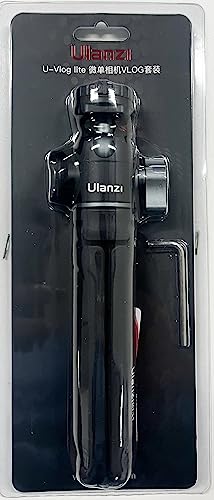 ULANZI Mini Camera Tripod with 360° Ball Head & Cold Shoe, Extendable Small Selfie Stick Tabletop Tripod Stand Handle Grip for Camera iPhone 11 Canon G7X Mark III Sony ZV-1 RX100 VII A6600 Vlogging