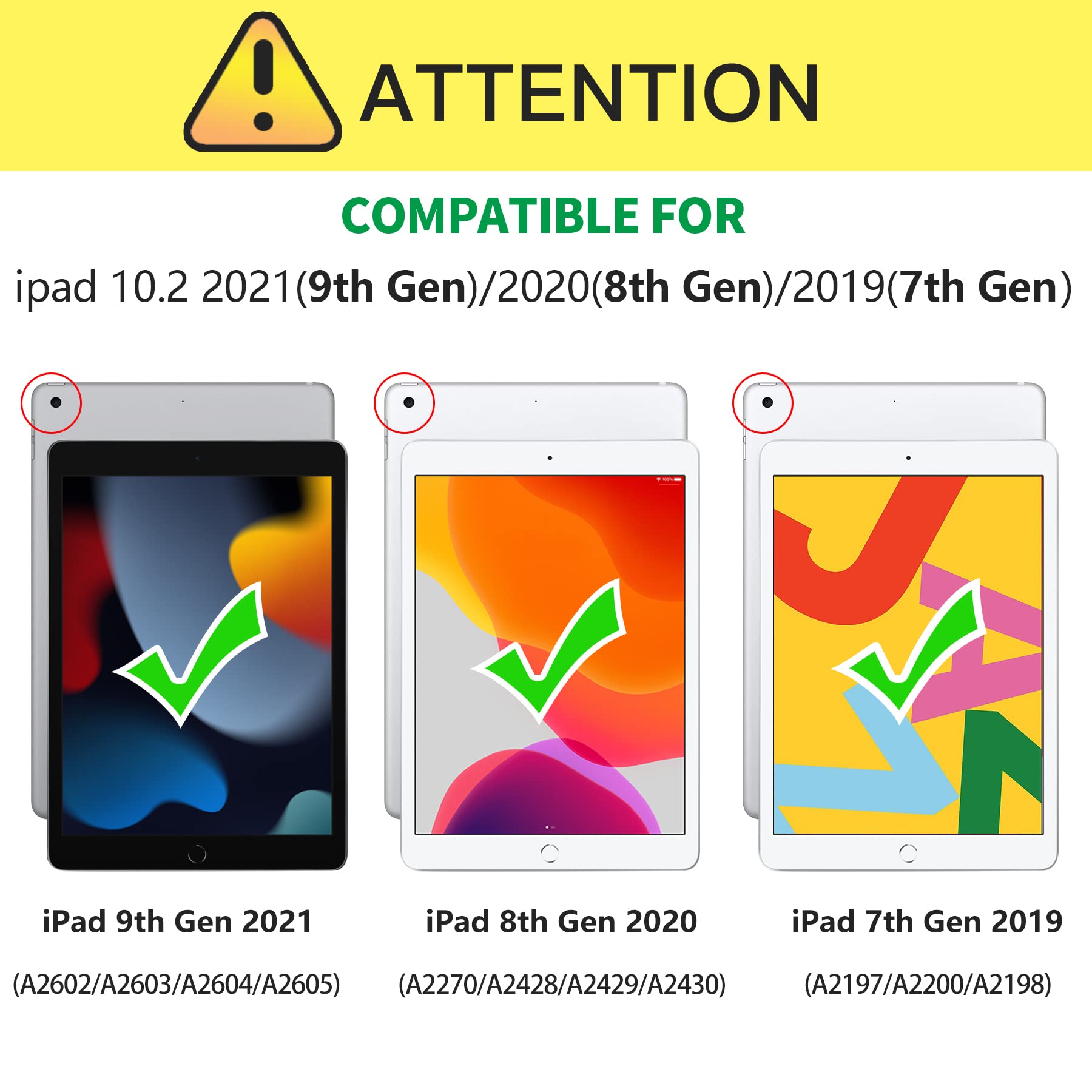 ZtotopCases for New iPad 9th/8th/7th Generation Case 10.2 Inch 2021/2020/2019, Premium PU Leather Folding Stand Cover for iPad 10.2" 9/8/7 Gen, Brown
