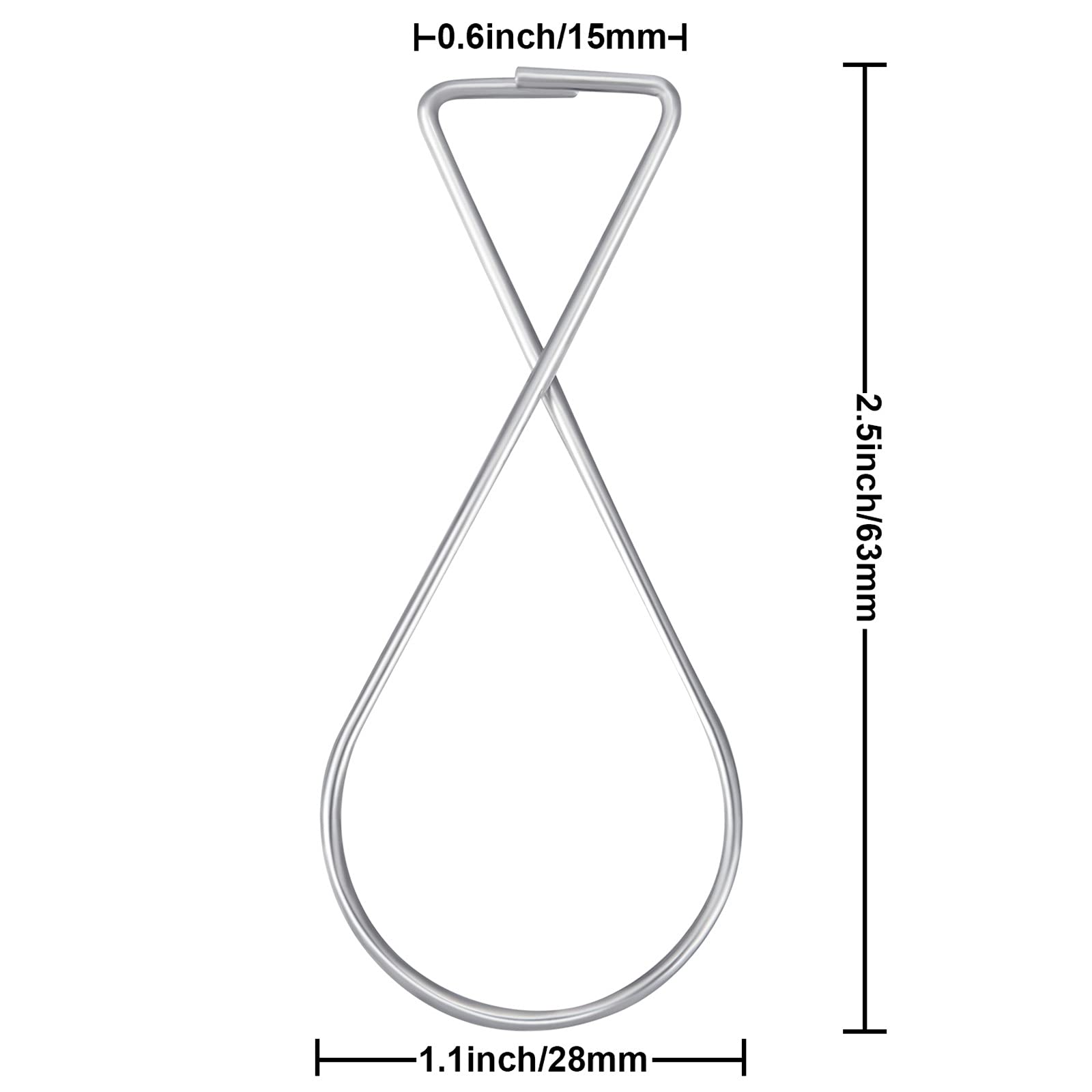 500 Packs Ceiling Hook Clips Ceiling Tile Hooks T-bar Clips Drop Ceiling Clips for Office, Classroom, Home and Wedding Decoration, Hanging Sign from Suspended Tile/Grid/Drop Ceilings