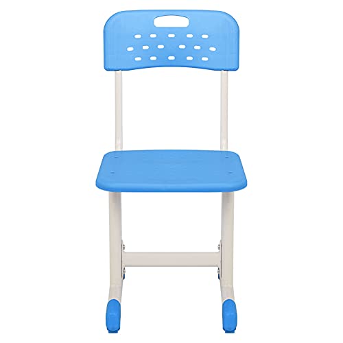 CuisinSmart Student Desk Chair Set Adjustable Kids Table Seats Classroom Furniture Blue