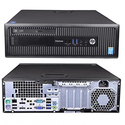 HP ELITEDESK 800 G1 SFF Slim Business Desktop Computer, Intel Core i5 4670 3.40 GHz, 4GB RAM, 500GB HDD, DVD, USB 3.0, Windows 10 Pro 64 Bit (Renewed)