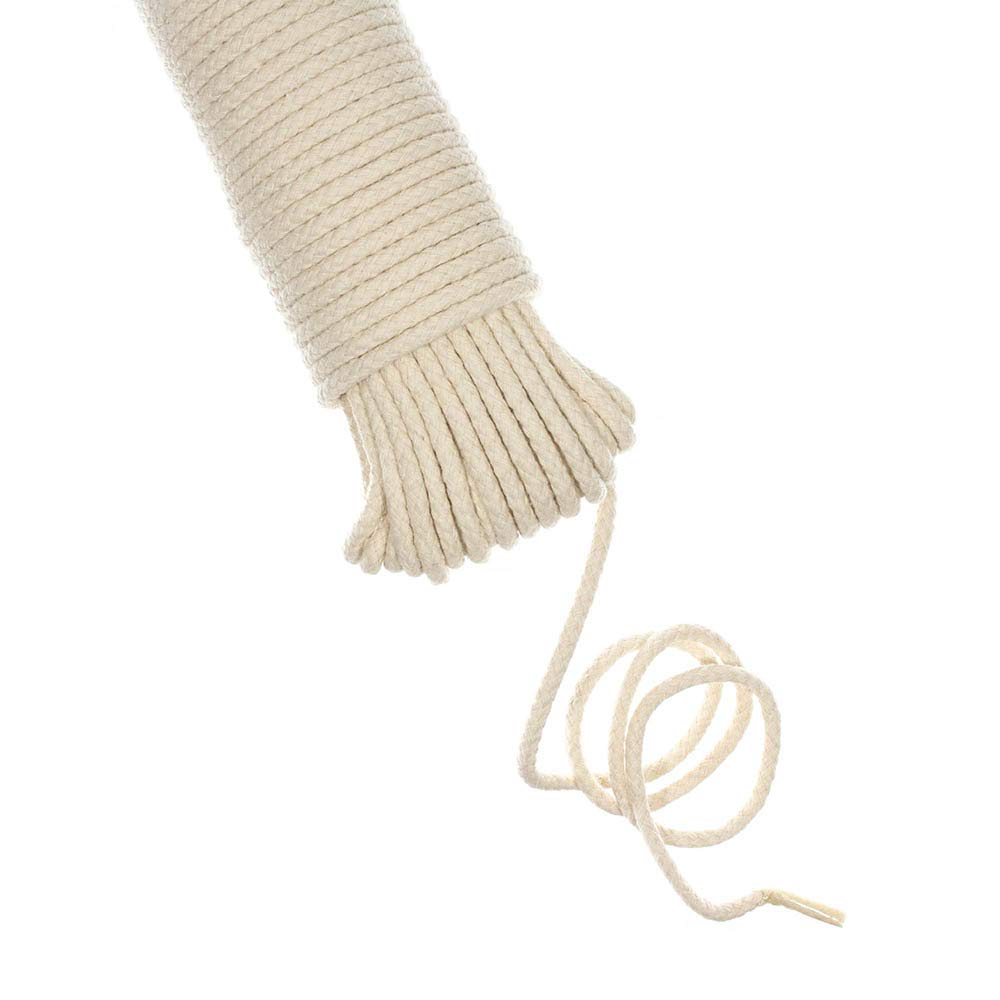 All-Purpose Cotton Clothesline Rope - 100 Feet - 3/16 Inch Diameter