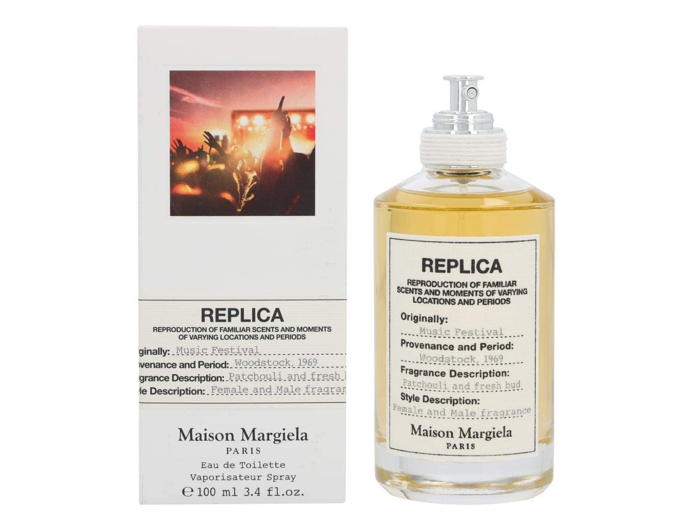 Maison Margiela Replica Music Festival, Natural Spray Eau De Toilette, 3.4 Fl Oz