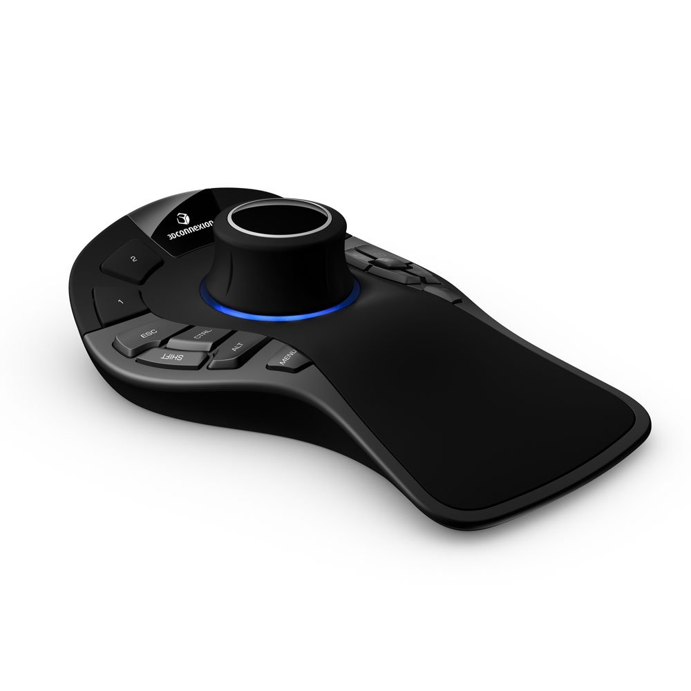 3DConnexion 3DX-700040 SpaceMouse Pro 3D Mouse Keyboard Pro with Numpad, US (QWERTY)