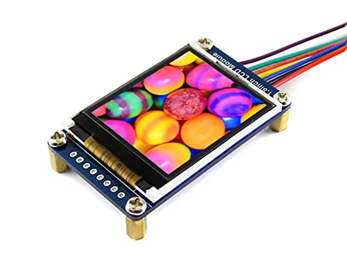 Waveshare 1.8inch LCD Display Module 128x160 Pixels with Embedded Controller Communicating via SPI Interface Compatible with Raspberry Pi/Jetson Nano/STM32