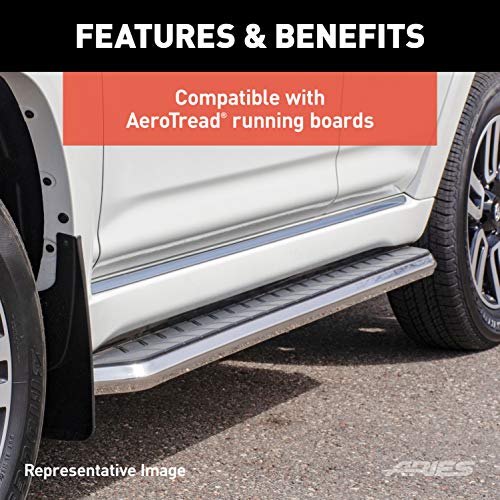 Aries 2051110 Mounting Brackets for Aerotread for 2018 Chevrolet Traverse/Buick Enclave,Tan