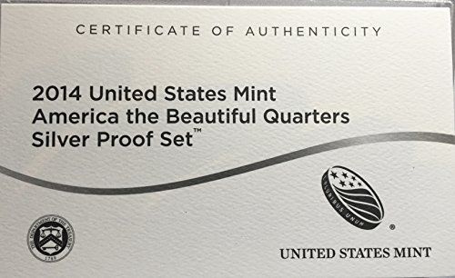 2014 S US SILVER Proof Set National Parks Quarters Cameo Proof, Comes in Packaging from US mint Proof