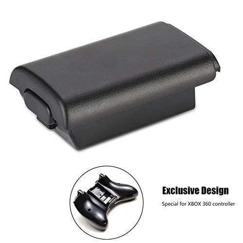 Battery Cover, Oil Injection Process Replacement Anti-Abrasion Shell Case Cover Kit for Game Controller(Black)