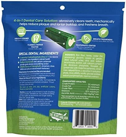 Ark Naturals Brushless Toothpaste, Dog Dental Chews for Small Breeds, Freshens Breath, Helps Reduce Plaque & Tartar, 12oz, 1 Pack