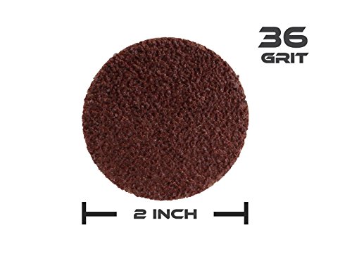 ABN Aluminum Oxide Sandpaper Disc, 50pk - 2in 36 Grit Sanding Disc Set, Circle Sander Pads Abrasive Round Sandpaper