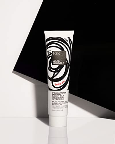 IGK Good Behavior Spirulina Protein Anti-Frizz Smoothing Blowout Balm 150 ml / 5 oz