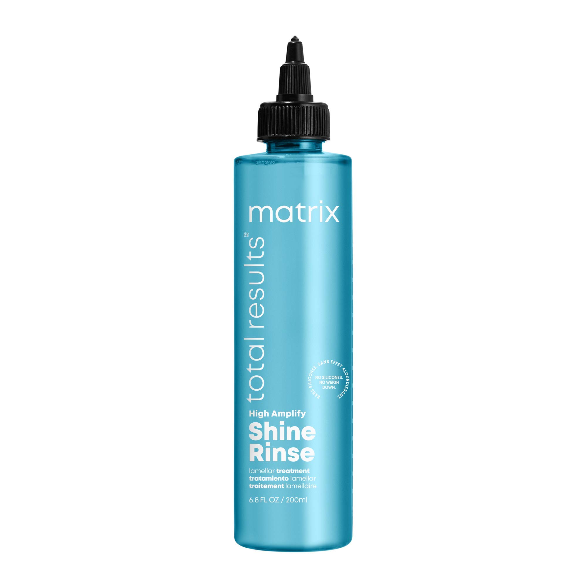 Matrix High Amplify Shine Rinse Lamellar Treatment | Conditioning Hair Treatment | For Volumizing and Detangling Hair | Adds Shine | Salon Treatment | 6.8 Fl. Oz. | Vegan