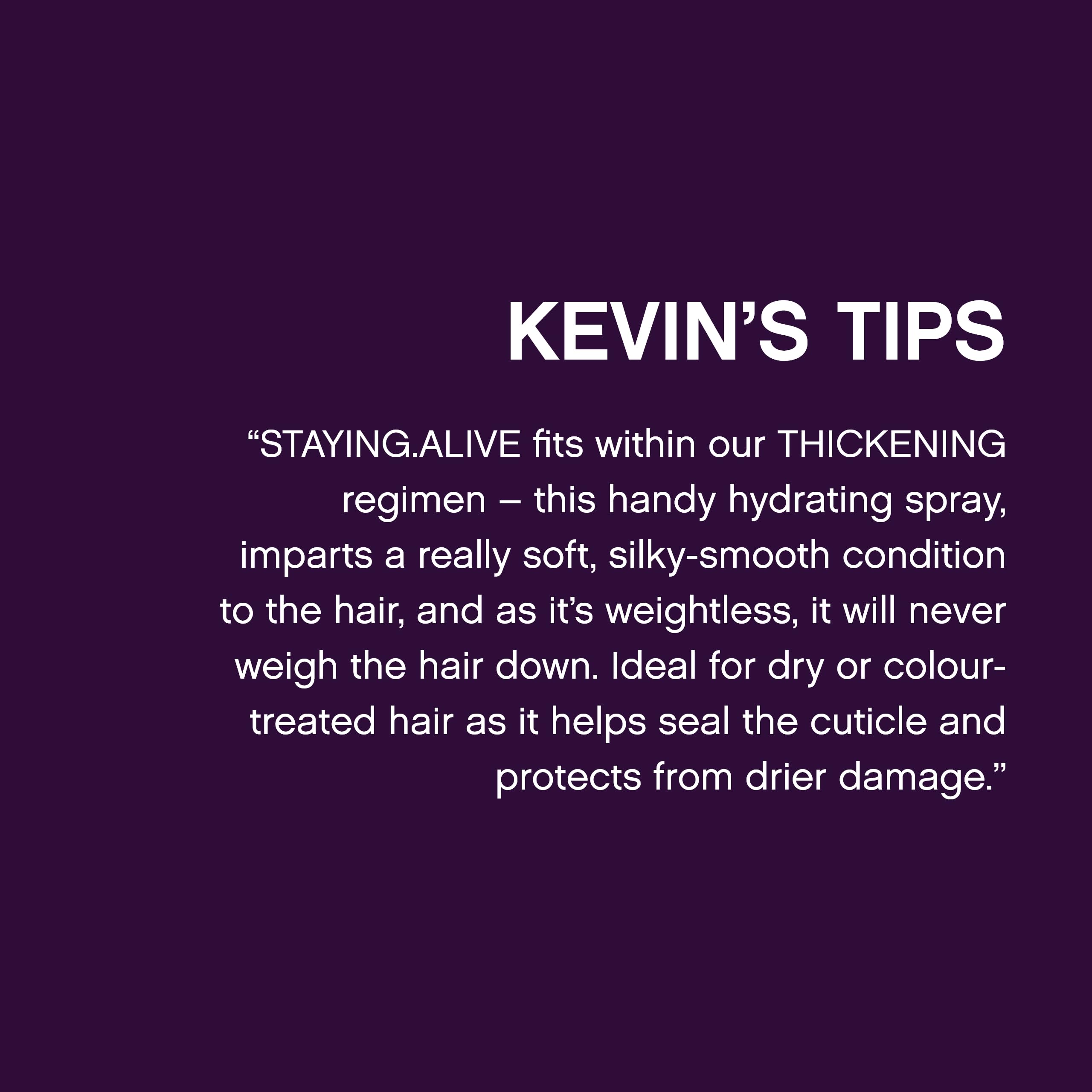 KEVIN.MURPHY YOUNG.AGAIN Dry Conditioner - Adds Moisture to Hair - For Dry & Coloured Hair - Spray - Detangling Conditioner - 250 mL / 8.45 fl oz