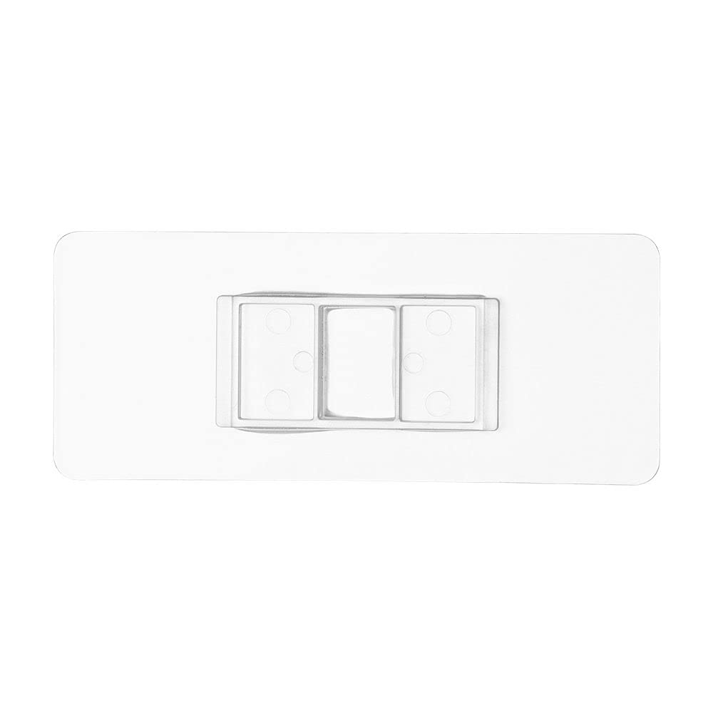 2Pcs Hair Dryer Holder Storage Rack Bathroom Wall Mounted Storage Accessories Hairdryer Hook Home Storage Shelfs(6.31inch,White)