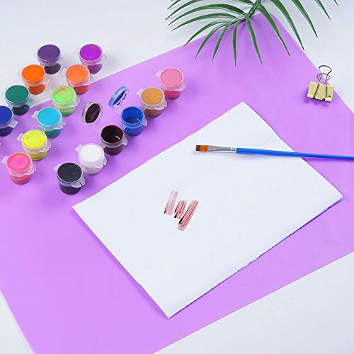 3 Pack Silicone mat Large Silicone Sheets for Crafts, Liquid, Resin Jewelry Casting Molds Mat, Silicone Placemat 15.7β x 11.8β (Blue& Purple & Yellow)