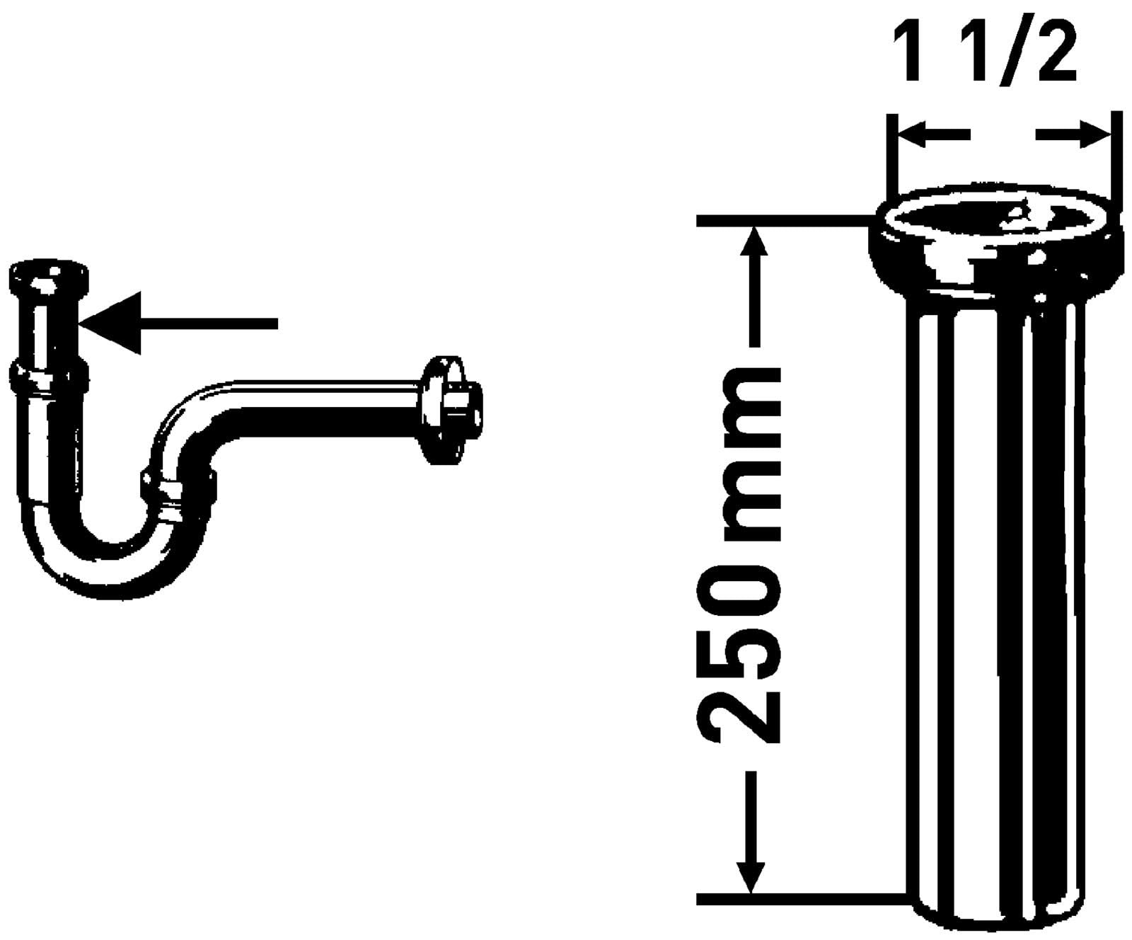 Adjustable Plastic Tube for Odour Trap for Sink/Kitchen Sink, 22159 7