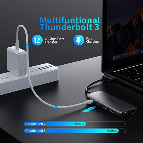 MacBook Pro Docking Station Dual Monitor HDMI Adapter,12 in 1 USB C Adapters for MacBook Pro Air Mac HDMI Dock Dongle Dual USB C to Dual HDMI VGA Ethernet AUX 4USB SD/TF100W PD