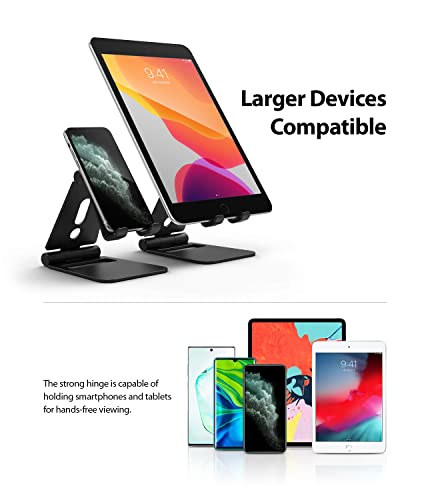 Ringke Super Folding Stand, 2 in 1 Portable Smartphone & Smartwatch Stand Compatible with Apple Watch 5, iWatch 4, iWatch 3, iWatch 2, iWatch 1, iPad Mini