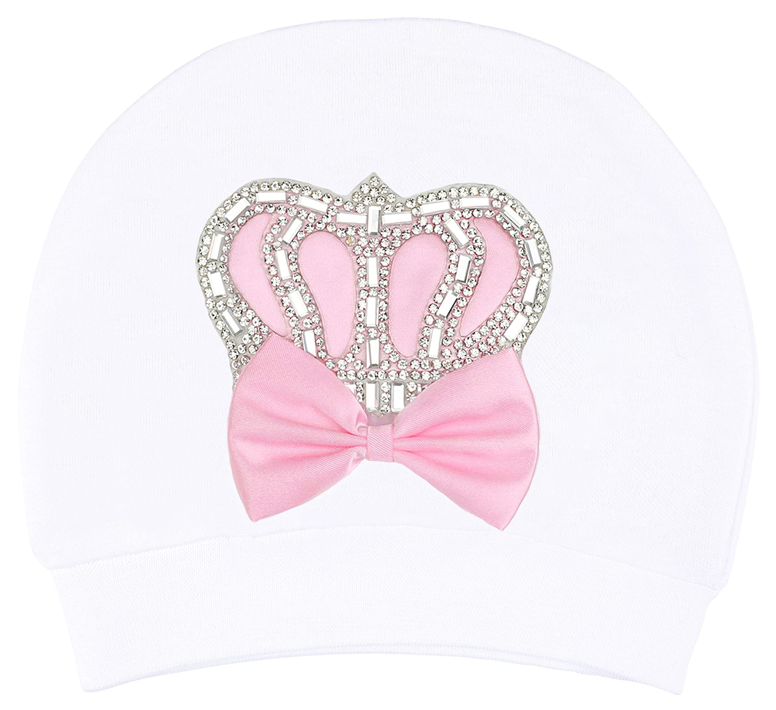 Lilax Baby Girl Newborn Crown Jewels Layette 4 Piece Gift Set 0-3 Months Pink