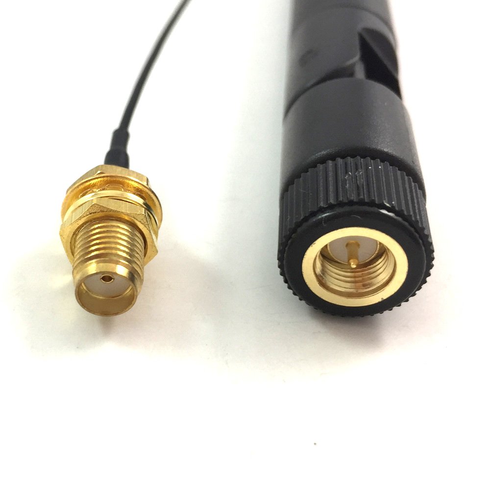 CENXIFJUDZ Replacement PS4 WiFi Antenna 2.4Ghz 6dbi Wireless Router Omni Aerial with SMA Male Connector with SMA Female to UFL. iPex Pigtail Cable 1.13 15cm