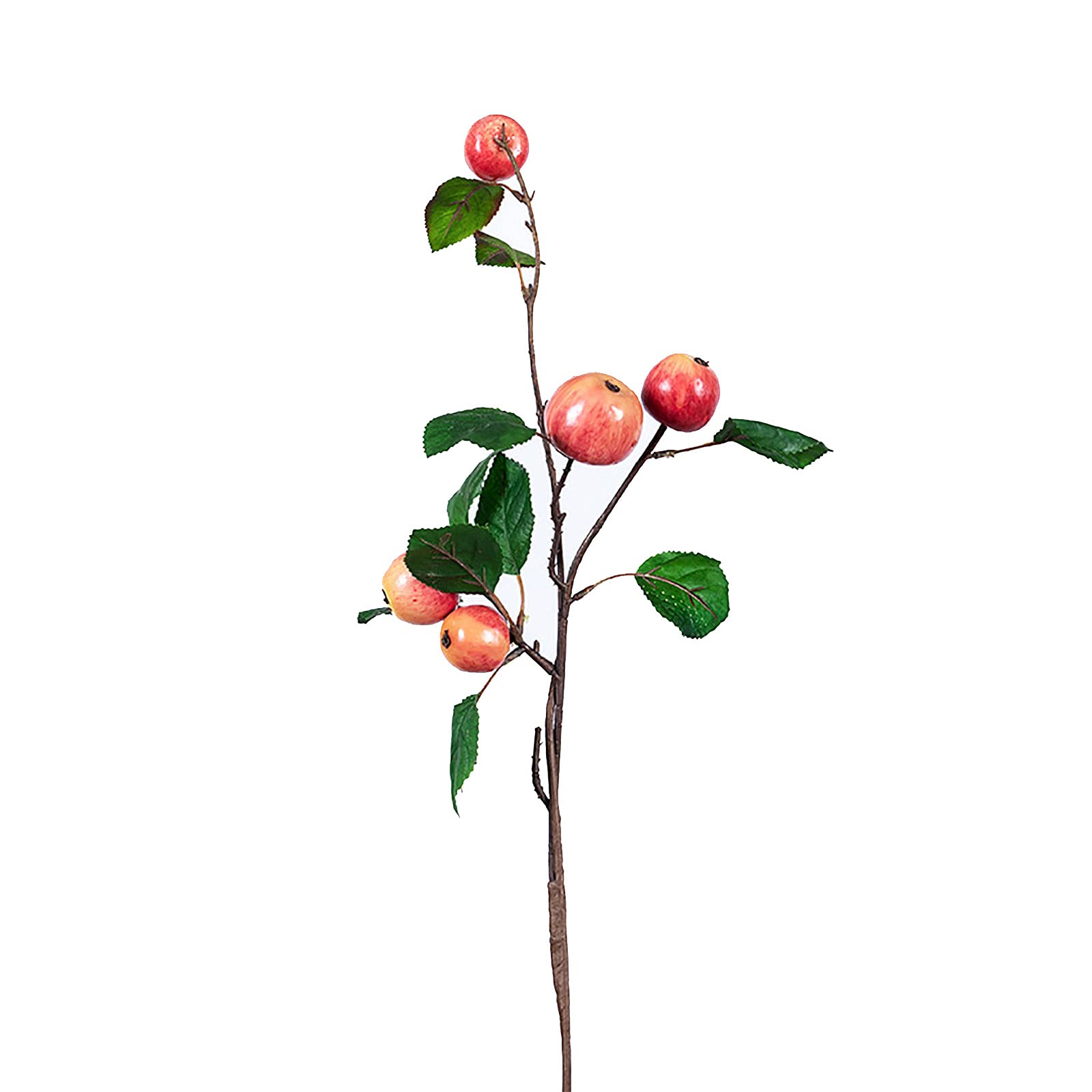 GWOKWAI 3Pcs Artificial Apple Branch, 19In Fake Apple Tree Simulation Lemon Branches with Artificial Fruit Apple for Home Wedding Party Garden Decoration Flower Arrangement Art