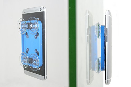 Cellfy Universal Smartphone Mount for Taking a Pictures and Video; Blue. This Universal Mount is operable with iPhone 4/5/6, Samsung Galaxy, HTC, or Any Model of Smartphone, Providing a Strong Hold!