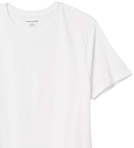 Amazon Essentials Men's Crewneck Undershirt, Pack of 6, White, X-Large