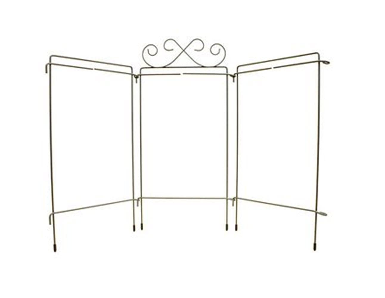 Ackfeld 4x9 Scroll Tri-Stand Gray Fabric Holder, Grey