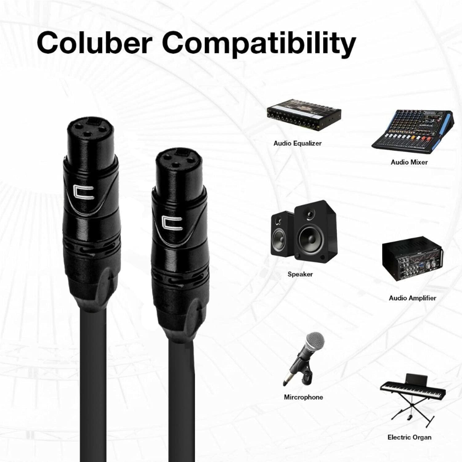 Balanced XLR Cable Female to XLR Female - 5 Feet Pink - Pro 3-Pin Microphone Connector for Powered Speakers, Audio Interface or Mixer for Live Performance & Recording