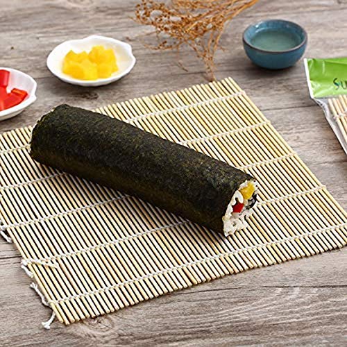JapanBargain 1574, Sushi Roller Bamboo Sushi Rolling Mat Sushi Maker, 10.5 inch, Set of 2
