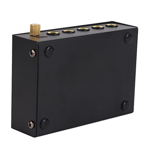 4 Channel Audio Mixer, Low Noise 4 Channel Studio Headphone Amplifier for Studio (US Plug)
