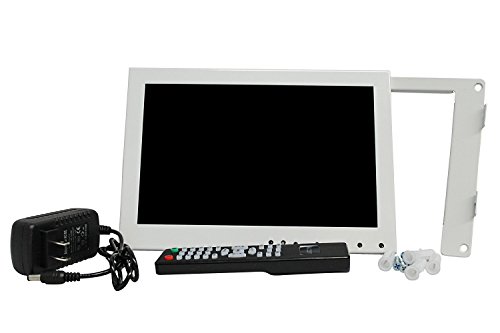 Kenuco White 10.1" LED Monitor with HDMI/VGA/Composite/RCA Input