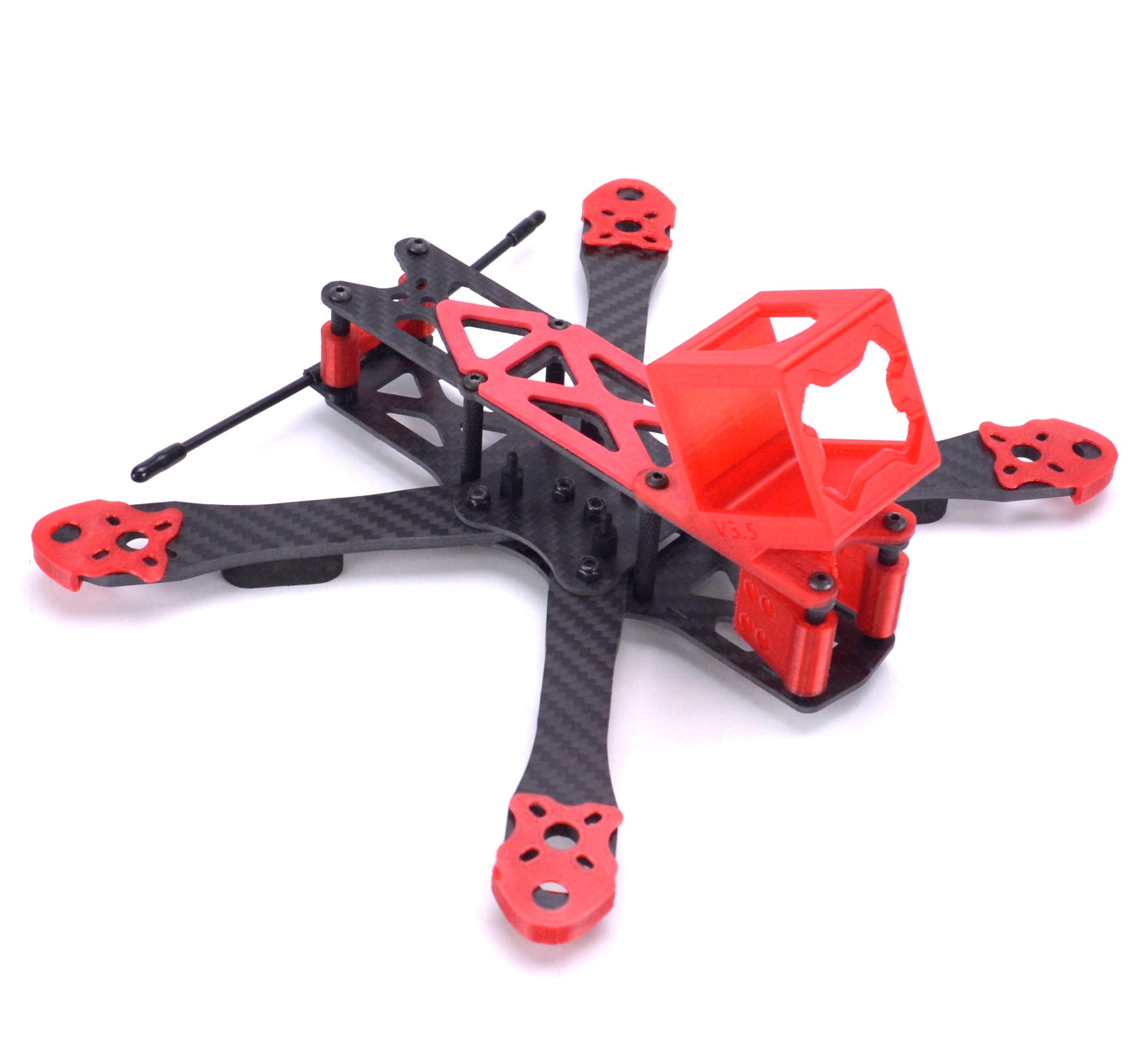 225mm FPV Racing Drone Frame 5inch Carbon Fiber Quadcopter Frame Kit with 3D Printed Camera Mount for Gopro
