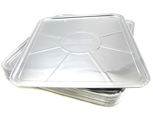 5-Pack Disposable Foil Oven Liners by DCS Deals โ Keep Your Oven Clean and Healthy โ Perfect Silver Foil Drip Pan Tray for Cooking, Baking, Roasting, and Grilling- 18.5 x15.5โ inch