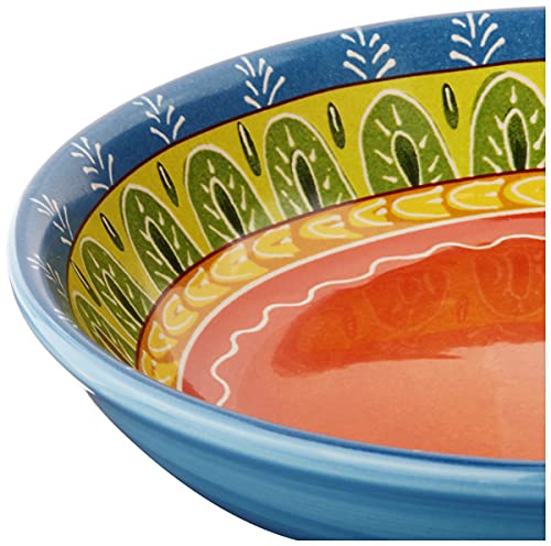 Certified International Valencia Soup/Pasta Bowl (Set of 4), 9.25", Multicolor