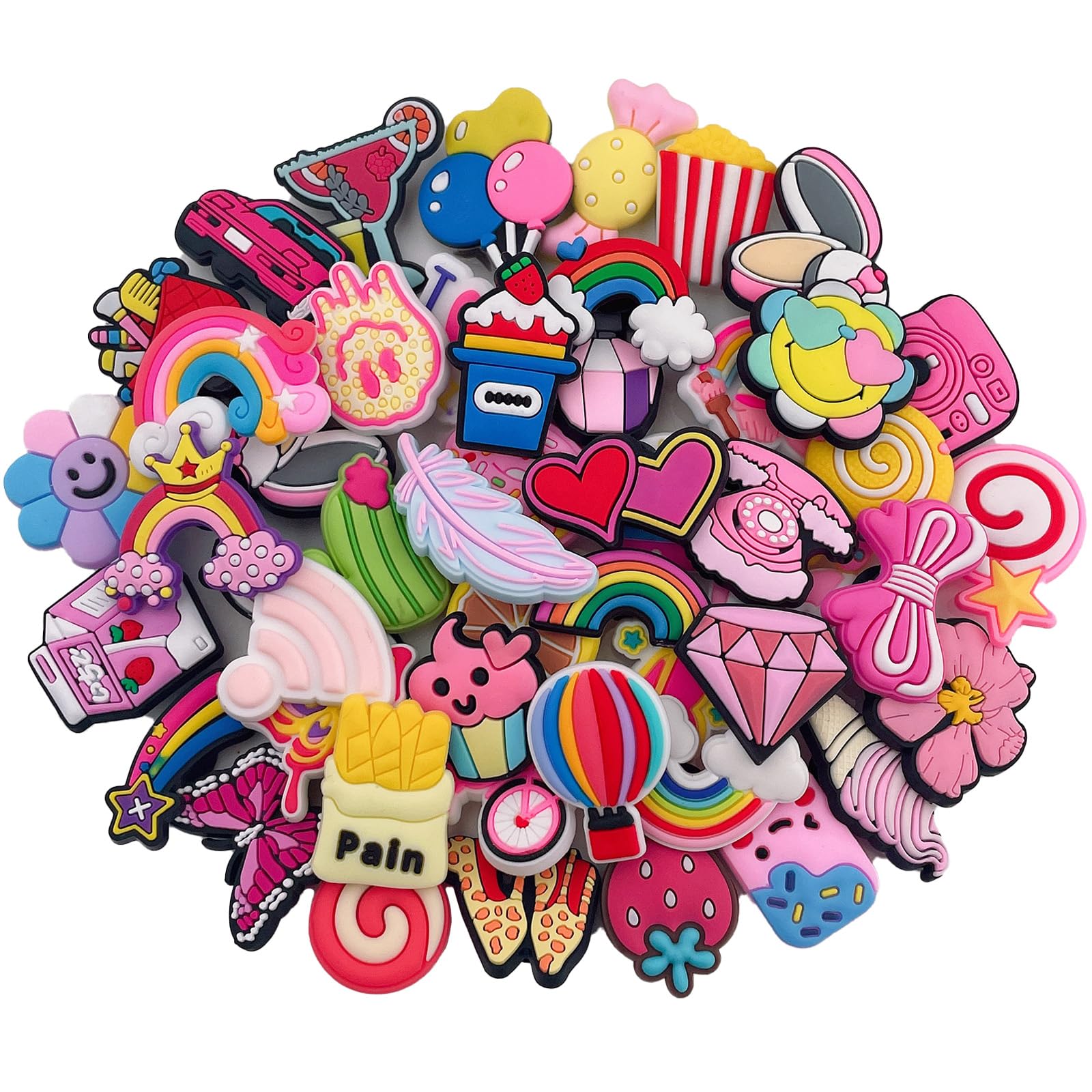 30 Pcs Random Cute Cartoon Shoe croc Charms for Girls Boys,Anime Shoe Sandals Charms for Kids/Teen Shoe Decoration Accessories Bracelet Wristband Gifts