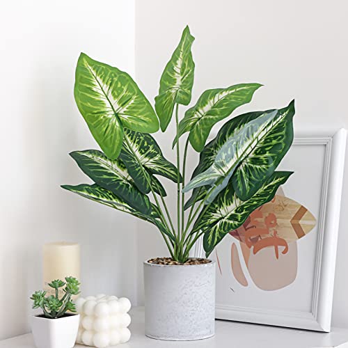 CEWOR 3 Pack Fake Plants Artificial Potted Faux Plants for Indoor Office Desk Shelf Bathroom Home Farmhouse Decor