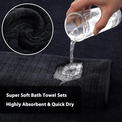 4 Pack Oversized Bath Towels Set, White 35"x70" Extra Large Bathroom Towels Highly Absorbent,Soft Plus Size Bath Towel Microfiber Bath Sheets XL Shower Towel Set