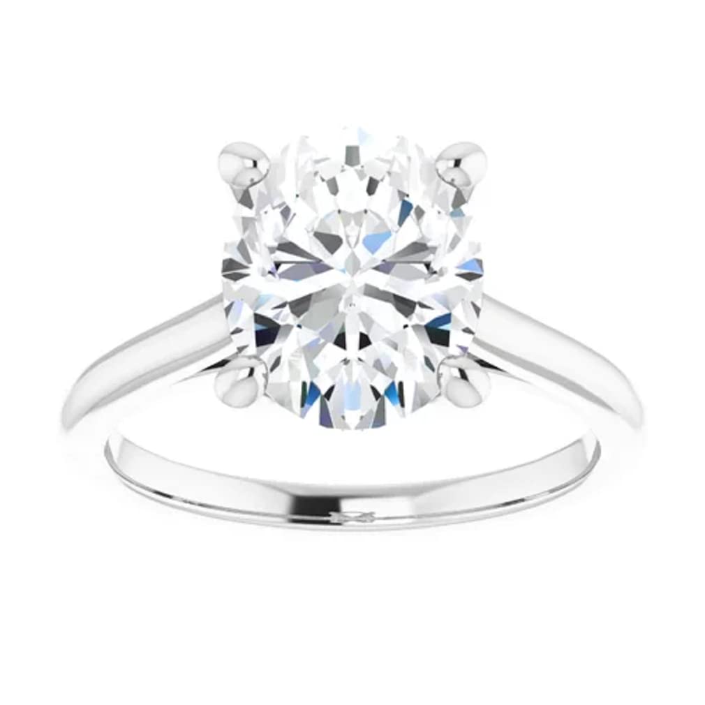 3 CT Oval Cut VVS1 Colorless Moissanite Engagement Ring Set, Wedding/Bridal Ring Set, Sterling Silver Vintage Antique Anniversary Best Ring Set Gifts for Wife