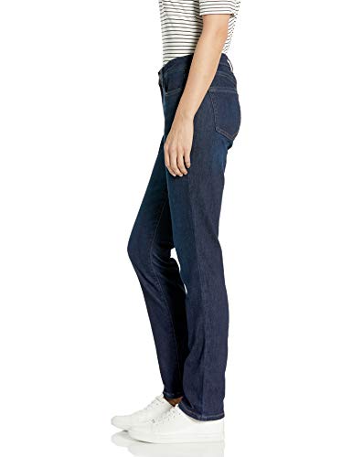 Amazon Essentials Women's Slim Straight Jean, Dark Wash, 12