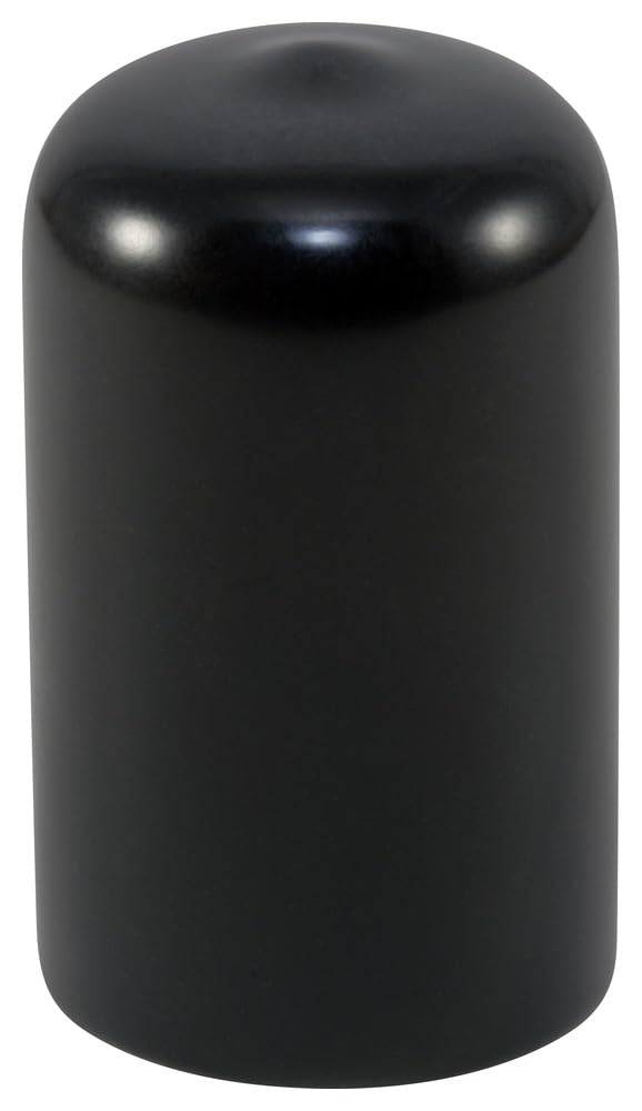 Caplugs VC-2375-24 VC Series – Plastic Round Cap 60 Pack, Black Vinyl, 2.375" W x 1.5" L Protective Closures, Thread Protectors, Dust and Moisture Seals, Masking, Plating, Color Coding (99190240)