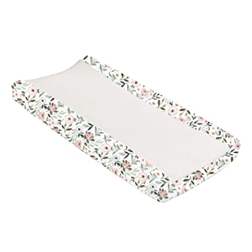 Changing Pad Cover Super Soft- Breathable Floral Changing Table Sheet Infant Changing Mat Cover for Baby Boys Girls diaper changing mattress cover Comfy & Breathable Changing Table Cover Changing Pads