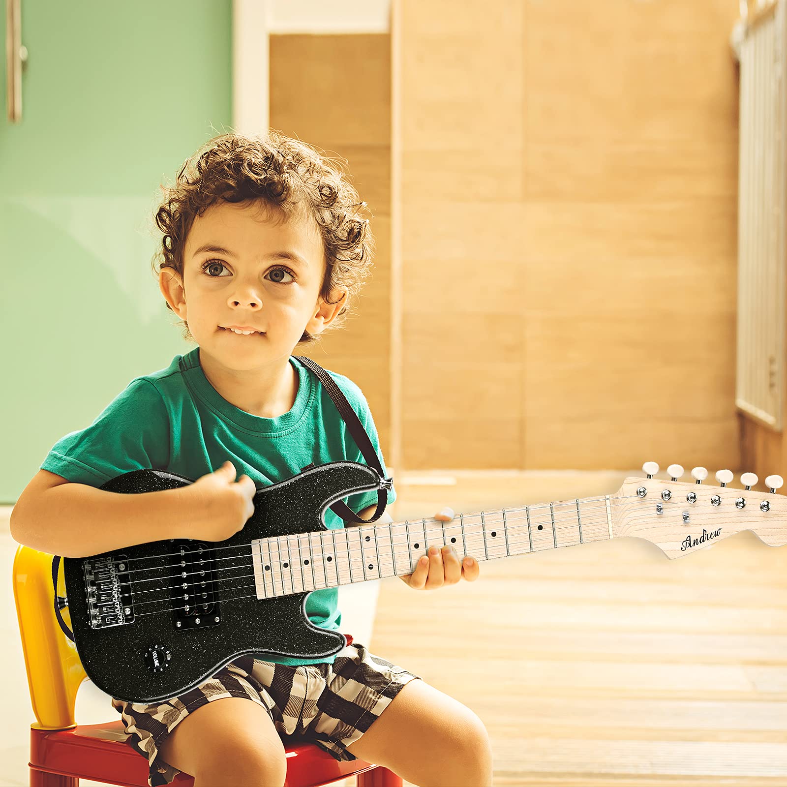 30" Kids Electric Bass Guitar, Complete beginner Kit with Picks, Gig Bag, Strap, Cable & Accessory Kit for Kids/Beginners