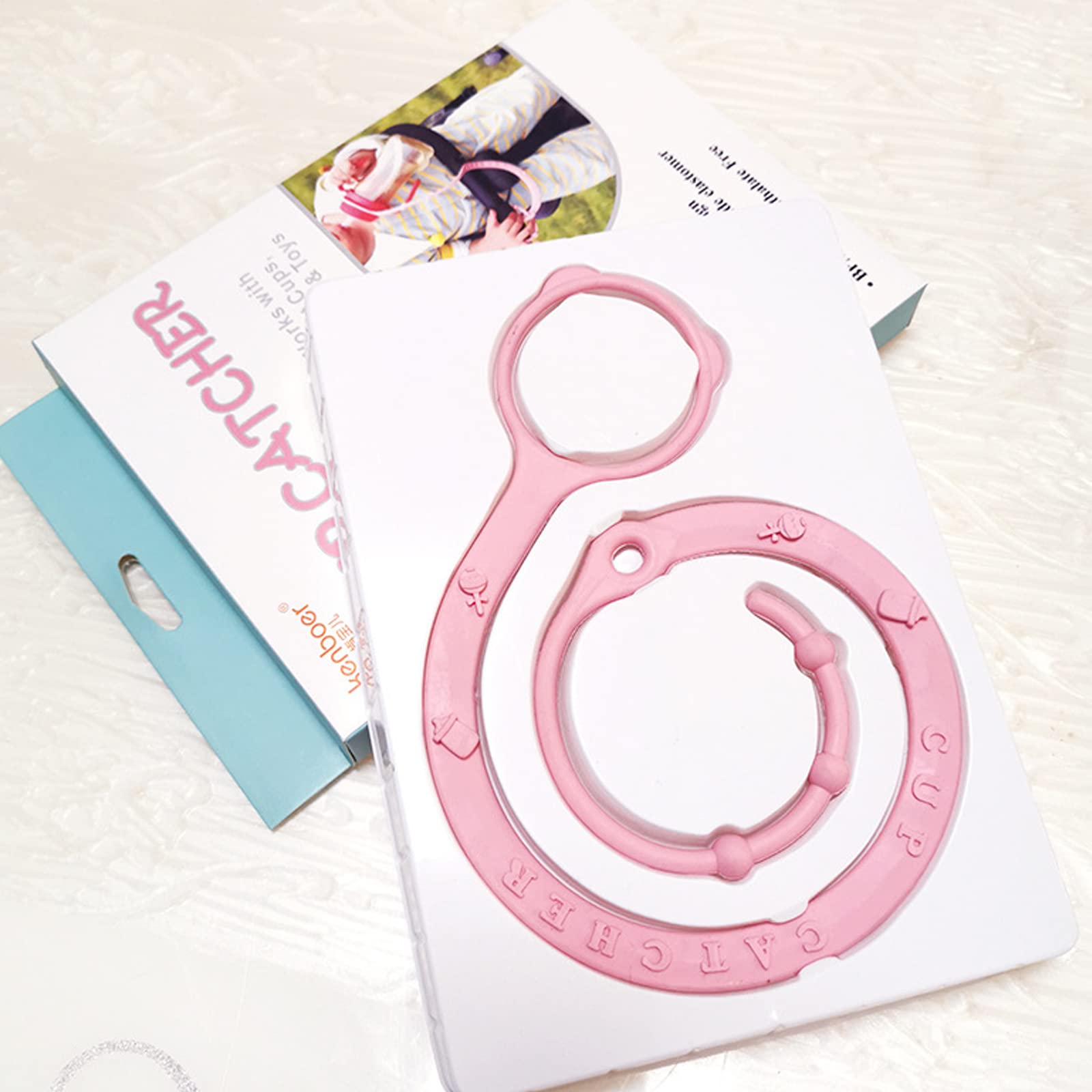 2PCS Toy Safety Straps Baby Sippy Cup Holder Strap Stretchable Silicone Pacifier Clips Toddler Toy Bottle Harness Straps for Strollers, High Chair, Cribs, Bags