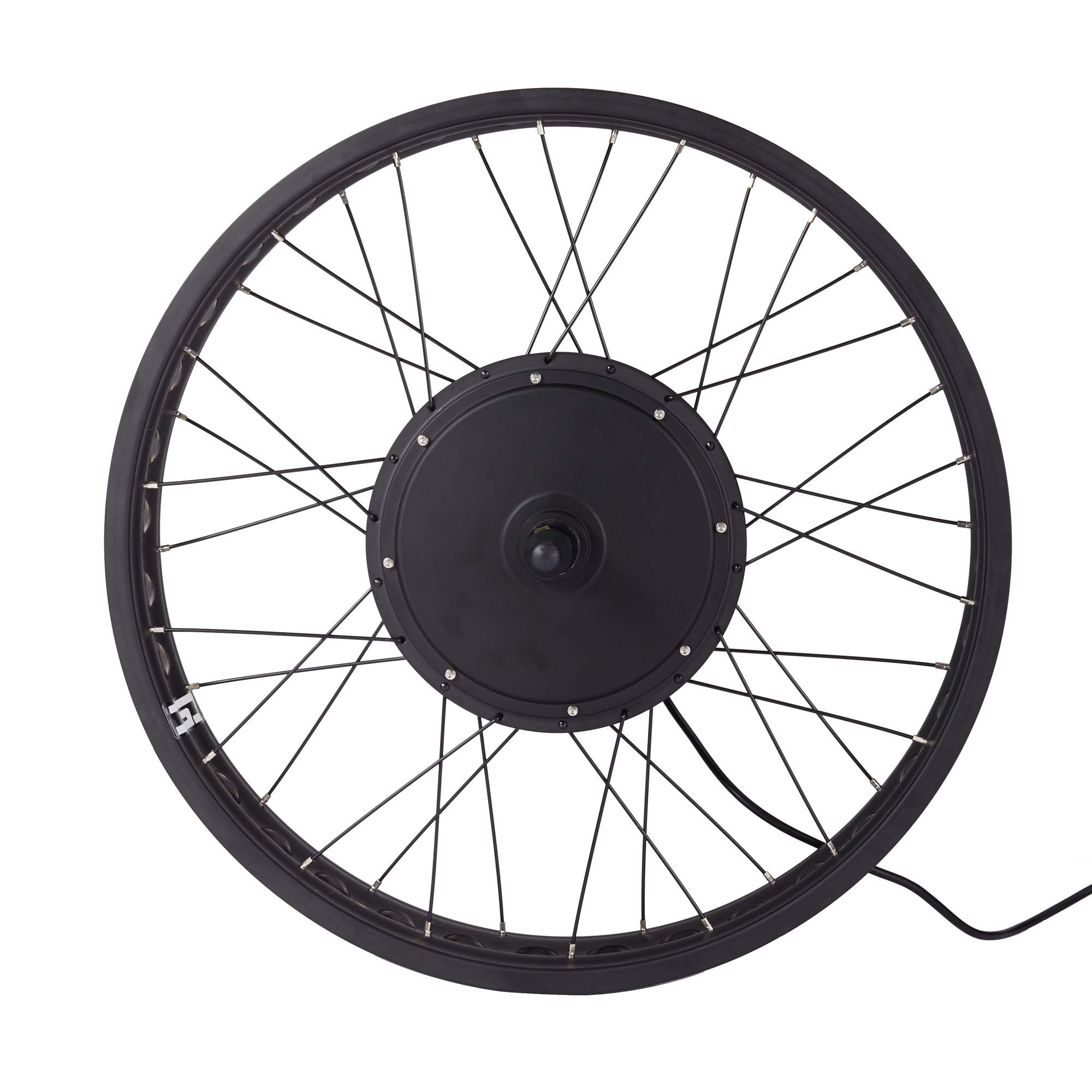 26" Fat Tire Ebike Rear Wheel Conversion Kit, 48V 1000W 1500W Fat Wheel Rear Drive Hub Motor Electric Bicycle Conversion Kit for 4.0 Tire Snow Bicycle
