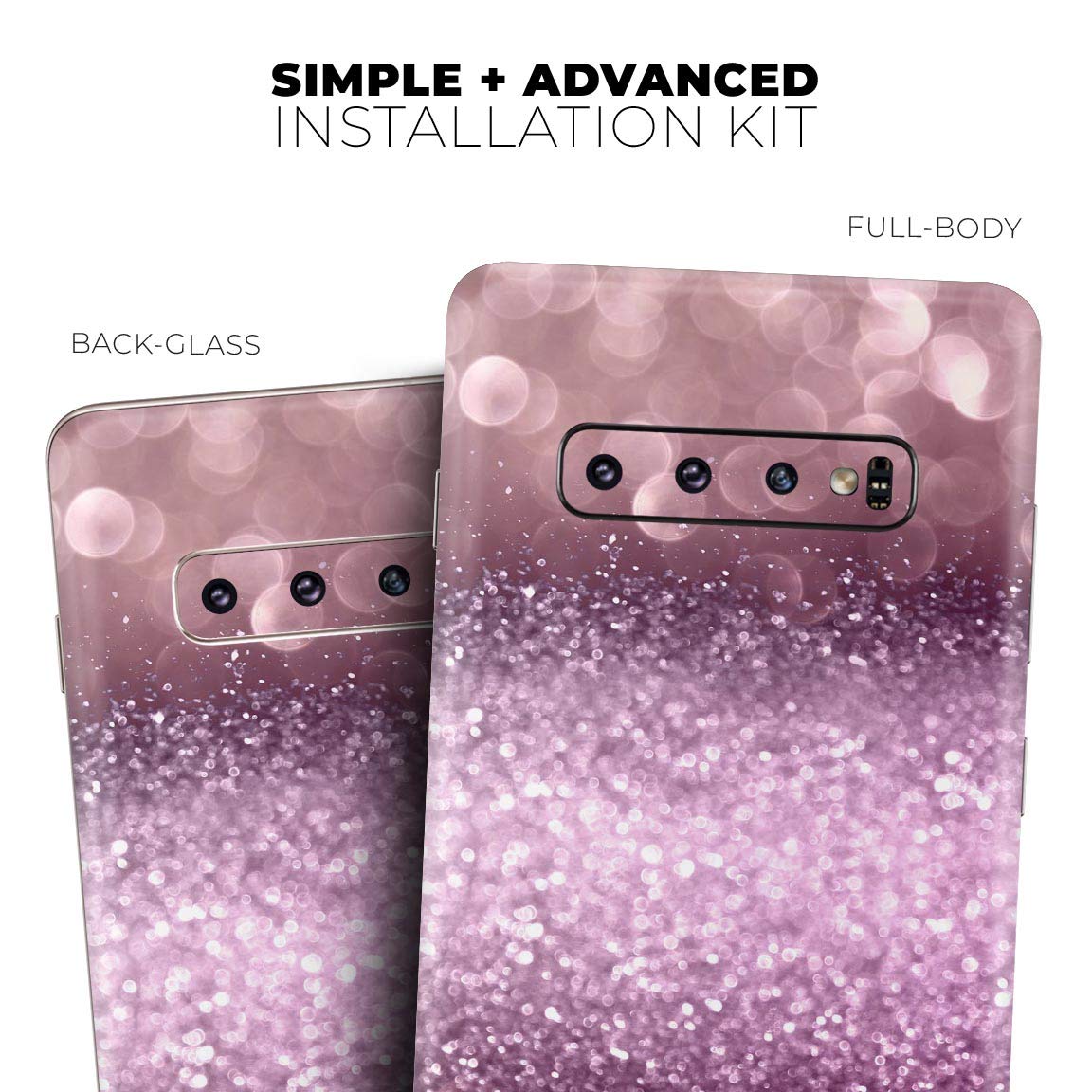 DesignSkinz Unfocused Pink Sparkling Orbs Protective Vinyl Decal Wrap Skin Cover Compatible with The Samsung Galaxy S20 (Screen Trim & Back Glass Skin)