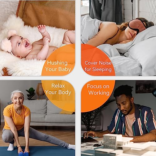DailyBody Sound Machine Brown Noise White Noise Machine with 30 Soothing Sounds 36 Levels Volume 5 Timers and Memory Function Effectively Blocks Noise Ideal Sleep Machine for Baby Kids Adults