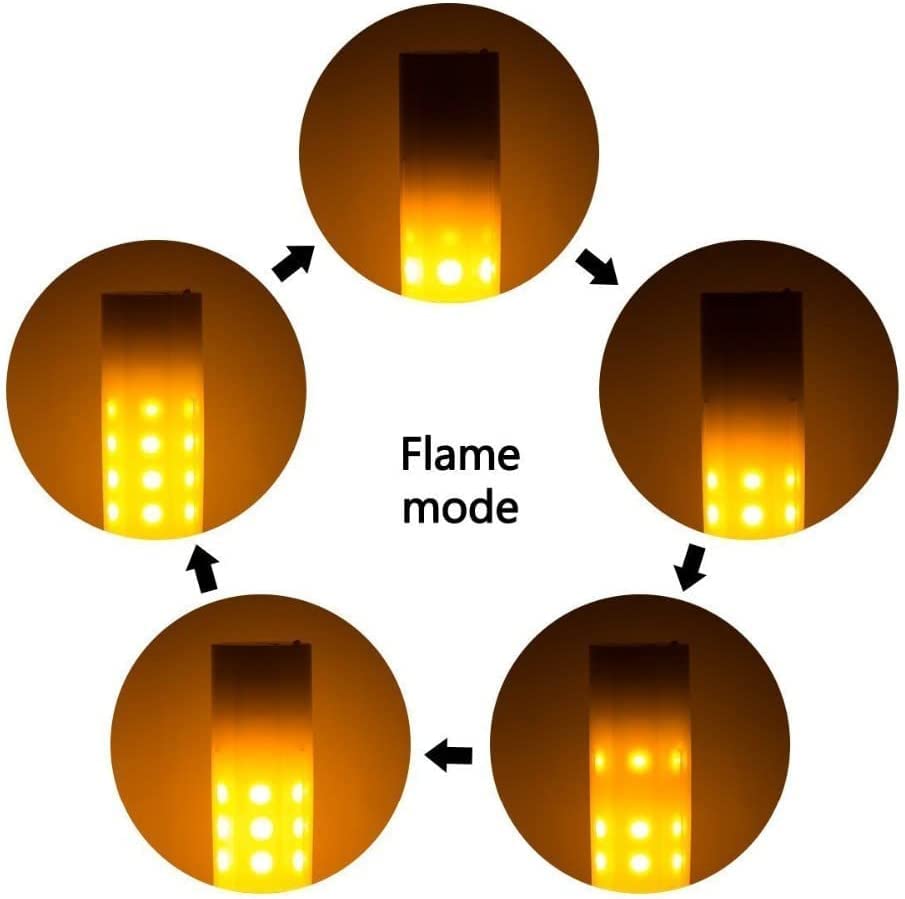 6-Pack G4 LED Flame Effect Light Bulb 3W DC 12V 220 Lumen ,Flame Light Bulbs , Fire Light Bulb,Flicker LED Flaming Bulb